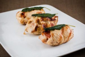 Chicken with Prosciutto and Fontina Cheese on the Grill